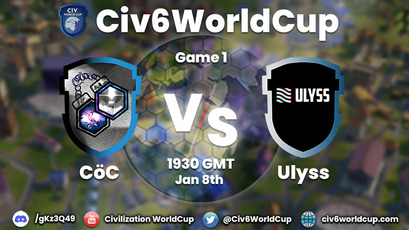 CoC vs Ulyss - PO Phase 1 - Season 7 - Game 2 - Civilization 6 World Cup