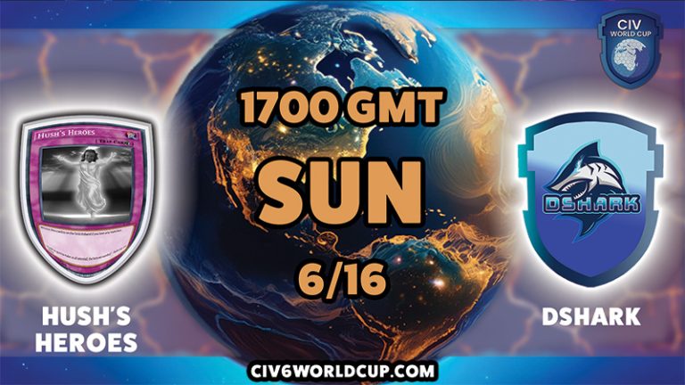 Hush's Heroes vs DShark | Tie Break | CWC Season 9 - Civilization 6 ...