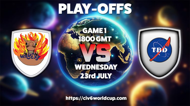 Unlucky vs TBD - Game 1 - PlayOffs – CWC Season 10 - Civilization 6 ...